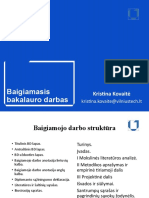 Baigiamasis Bakalauro Darbas - Skaidrių Pvz. | PDF