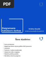 Baigiamasis Bakalauro Darbas - Skaidrių Pvz. | PDF