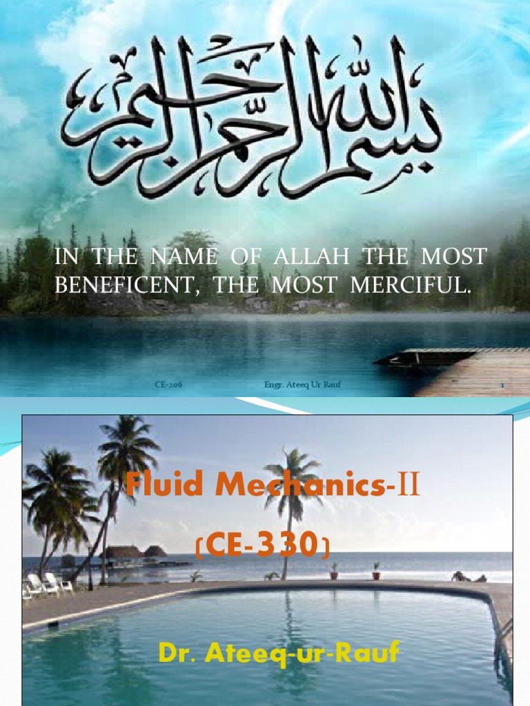 Fluid - II Lecture # 5 | PDF | Fluid Dynamics | Applied And Interdisciplinary Physics