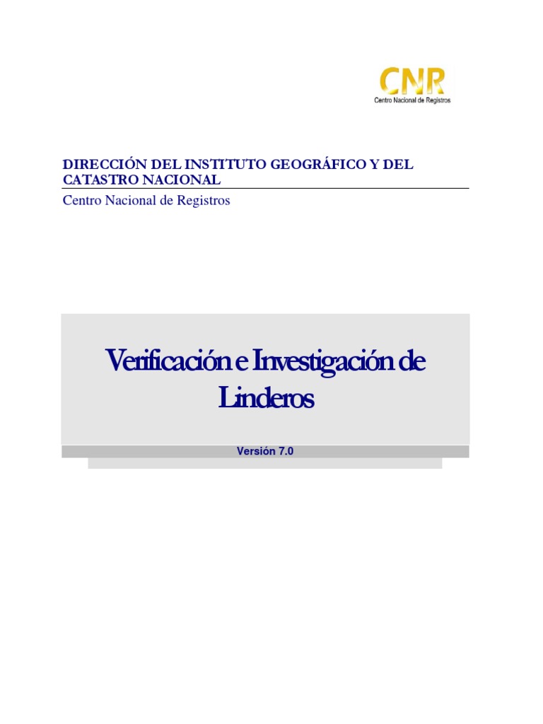 I414 Instructivo de Procedimiento Verificación e Investigación de Linderos | PDF | Topografía