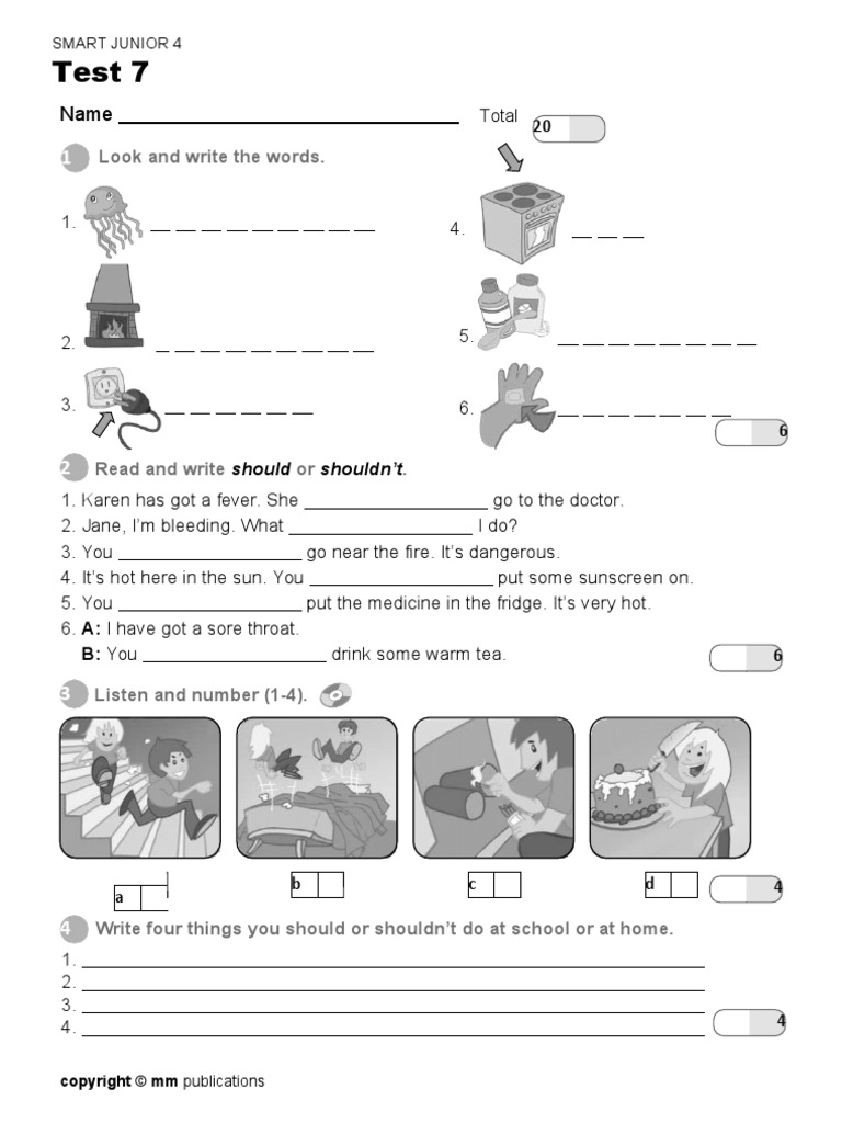 Smart Junior 4 Test 7 | PDF