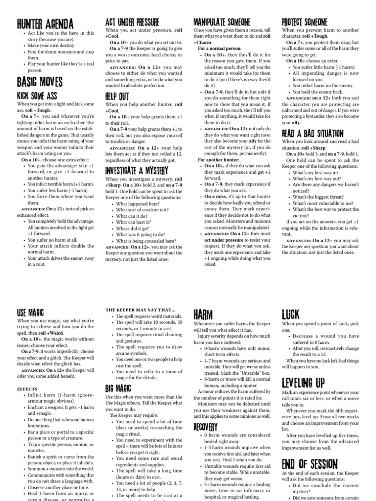 MoTW Reference-Sheets-Consolidated | PDF