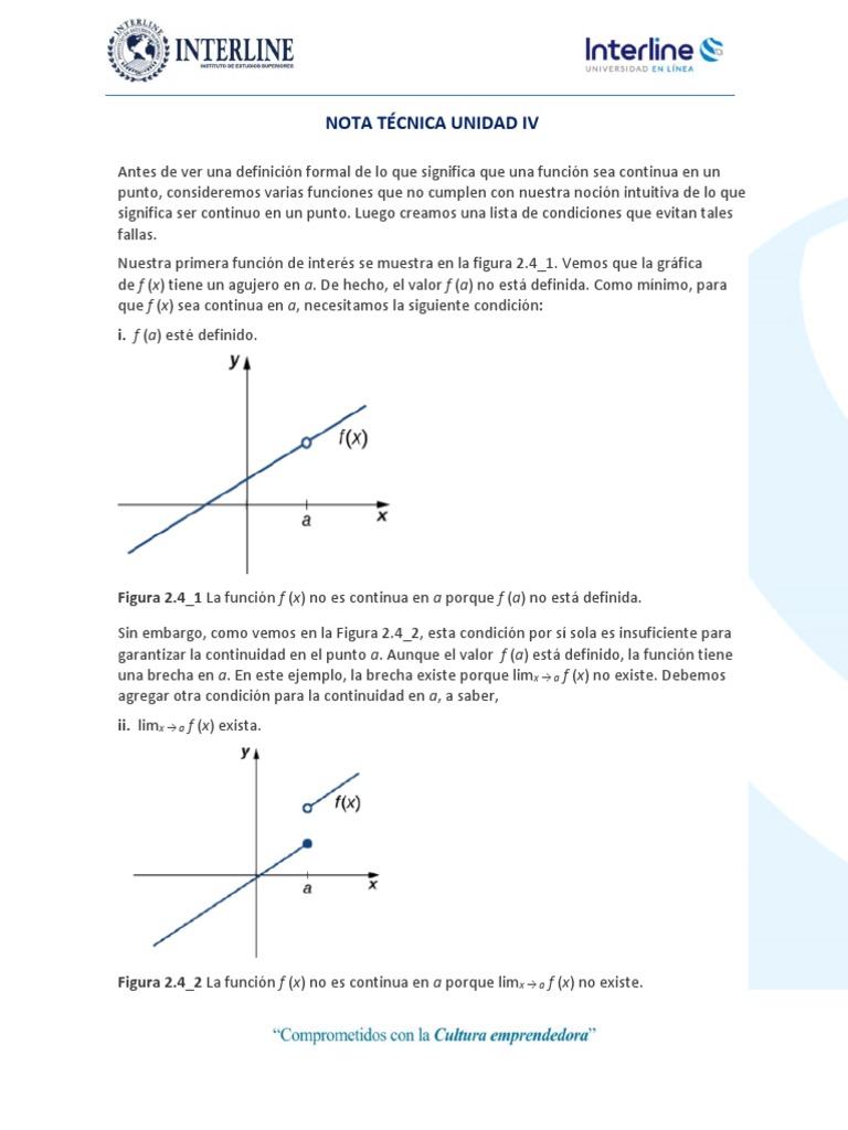 Nota Técnica 4 - C1 | PDF | Función continua | Función (Matemáticas)