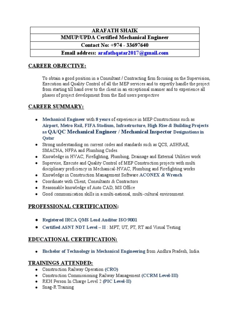 MEP QA-QC Arafat | Download Free PDF | Quality Assurance | Quality ...