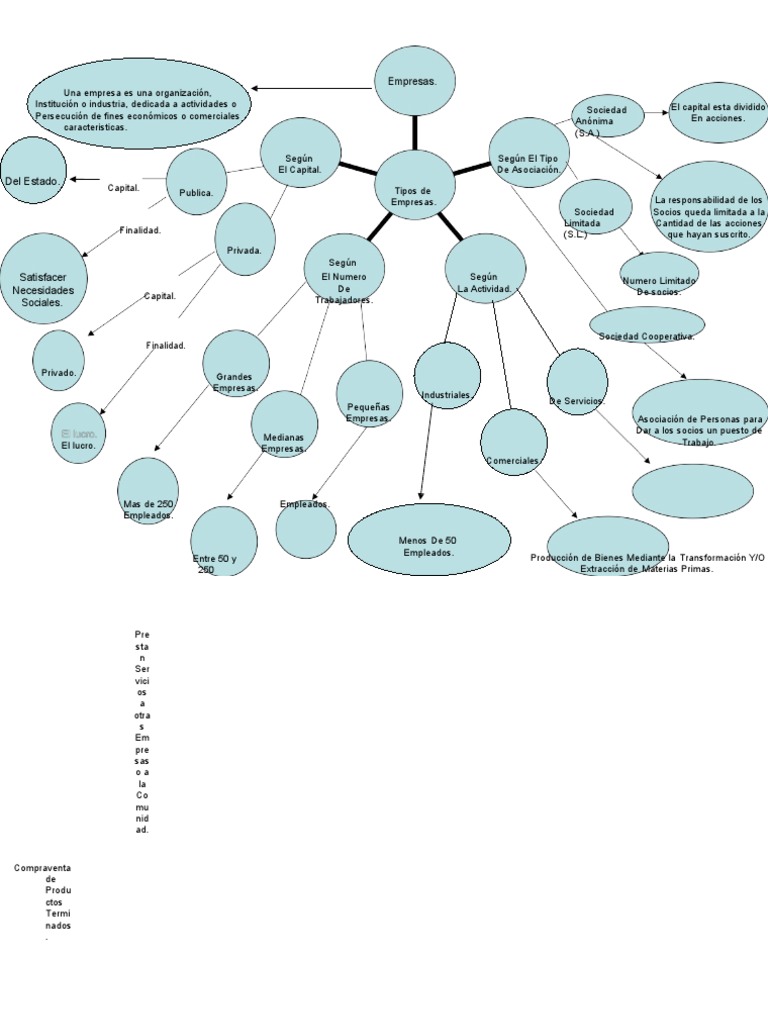 Mapa Conceptual De Una Empresa Descargar Gratis Pdf Negocios