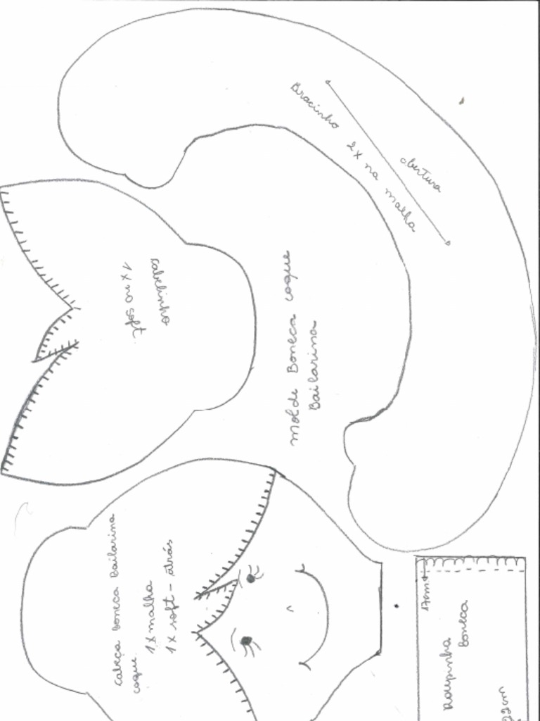 Boneca Coque - Molde | PDF