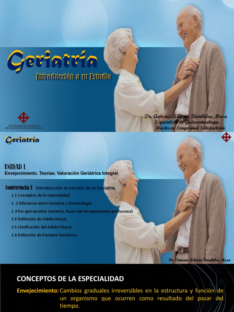 Geriatría 1P | PDF | Envejecimiento | Homeostasis