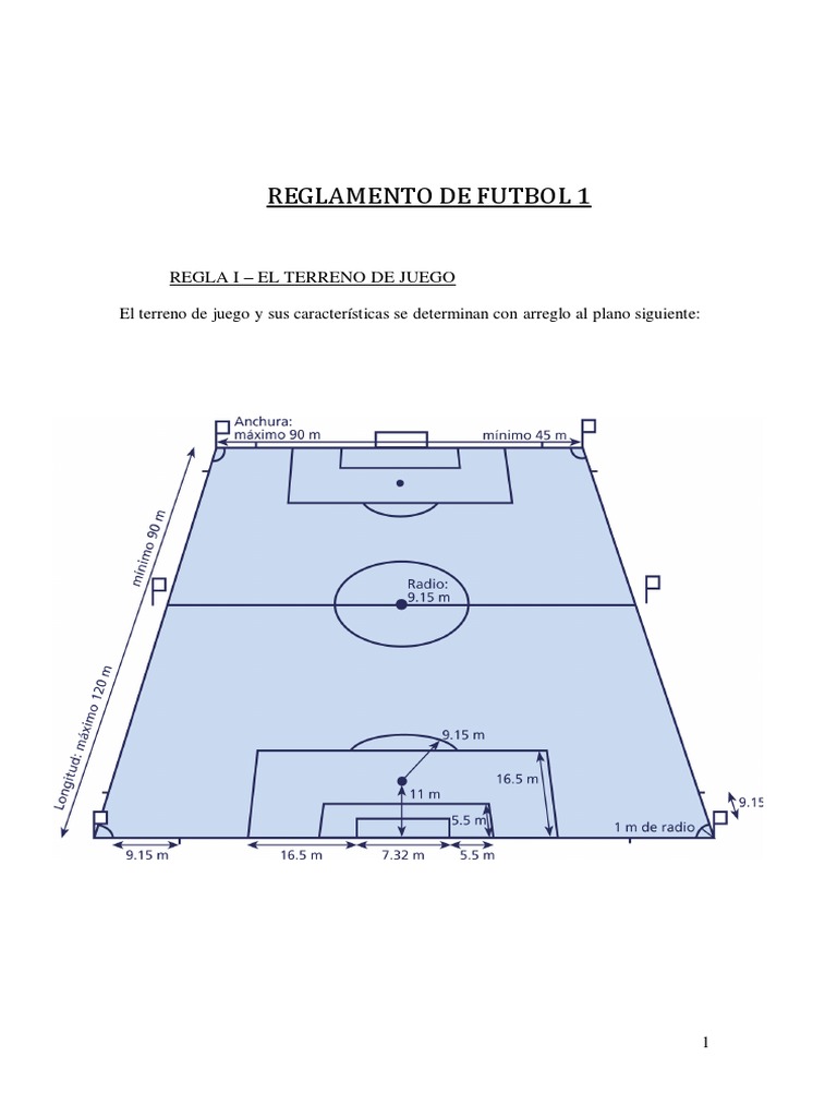 Dimensiones y Marcas del Terreno de Fútbol | PDF
