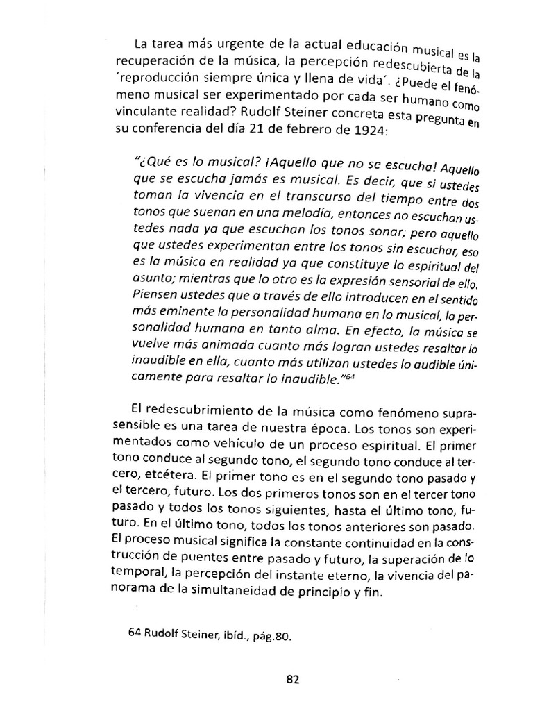 El Ser Humano y La Música (Fragmento) | PDF