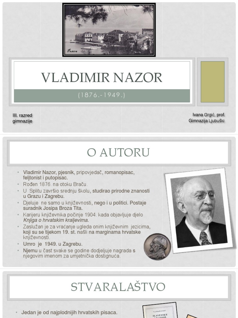 Vladimir Nazor | PDF