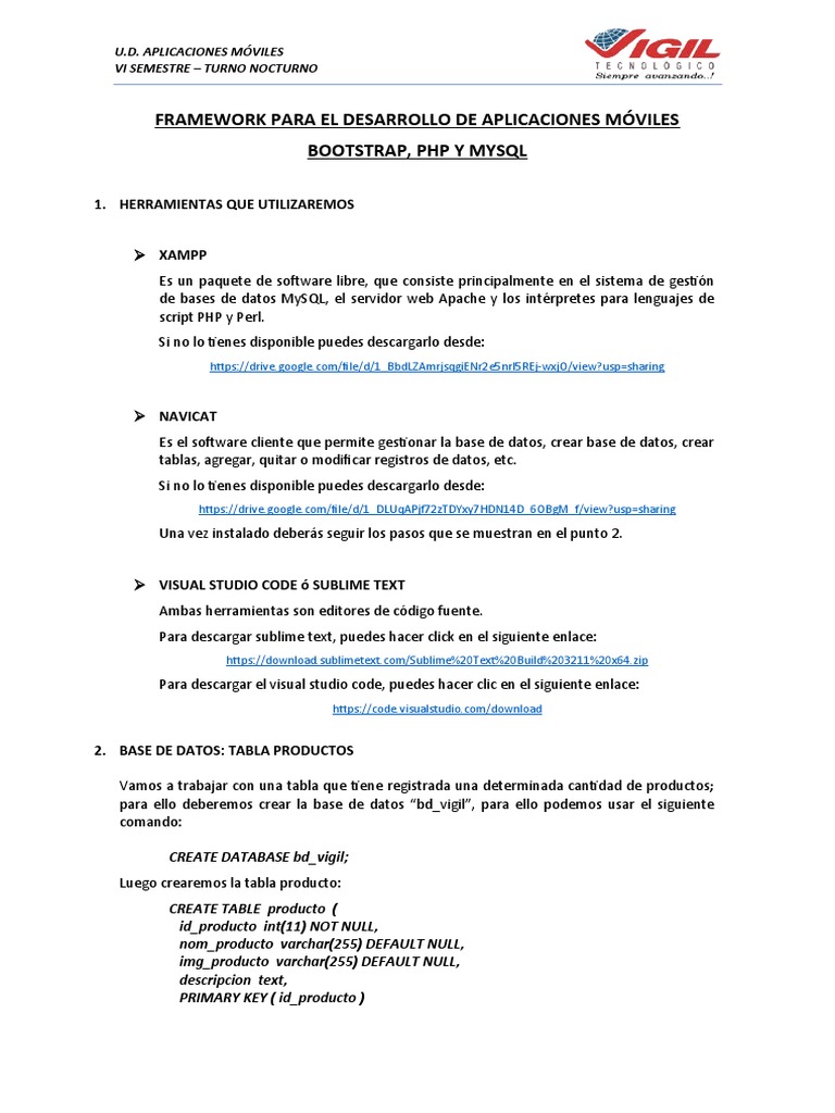Listado de Productos Con PHP | PDF | SQL | Redes