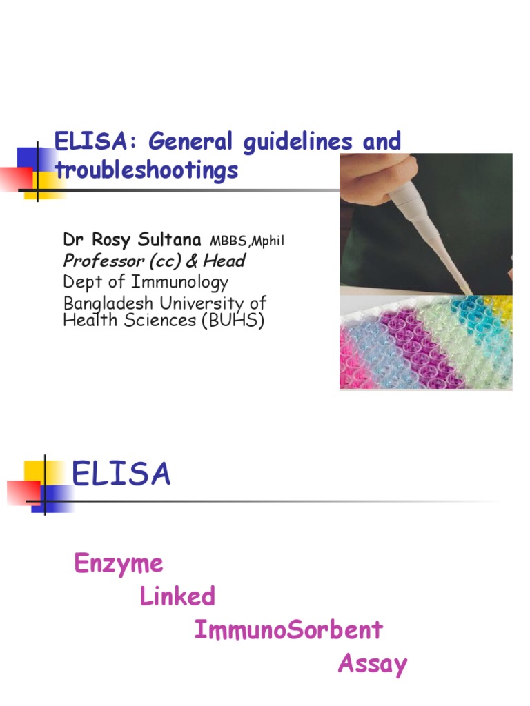 Elisa PPT Nitub 2019 | PDF | Elisa | Immunology