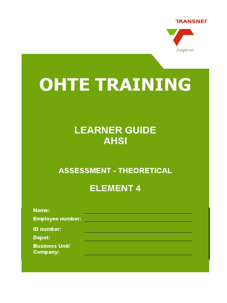 Ahsi - Assm Theory Element 4 | PDF
