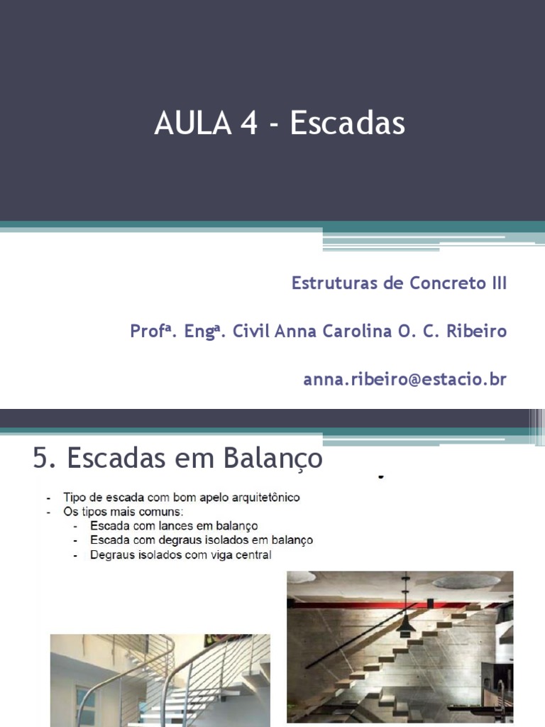 Aula 4 - Escadas | PDF