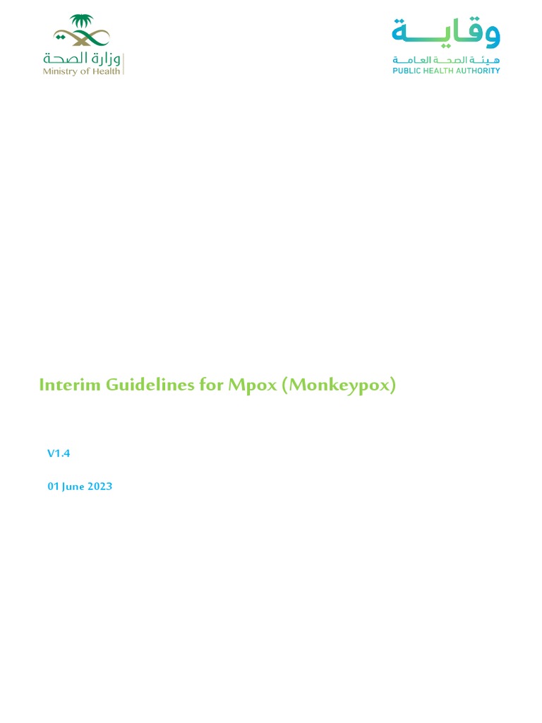 Monkeypox Guidelines 01 June 2023 V1.4 | PDF | Personal Protective ...