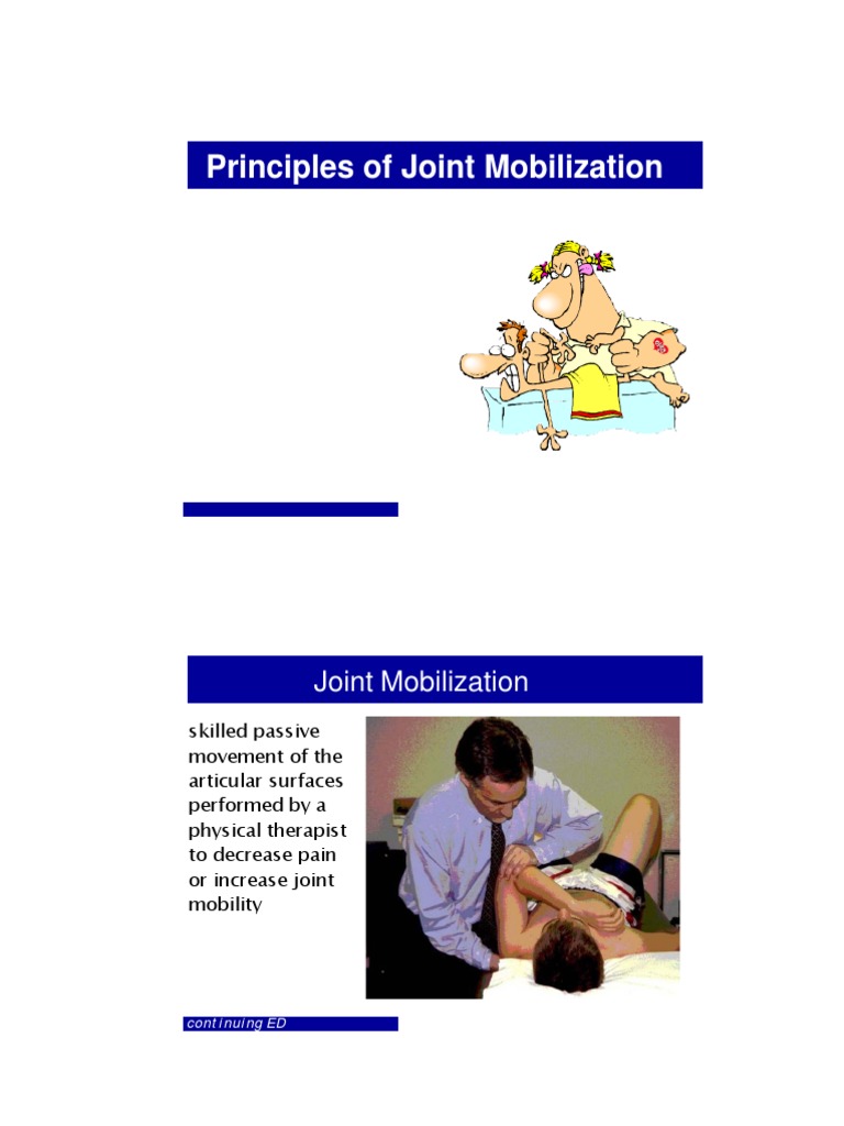 Principles of Joint Mobilization Techniques | PDF | Anatomical Terms Of ...