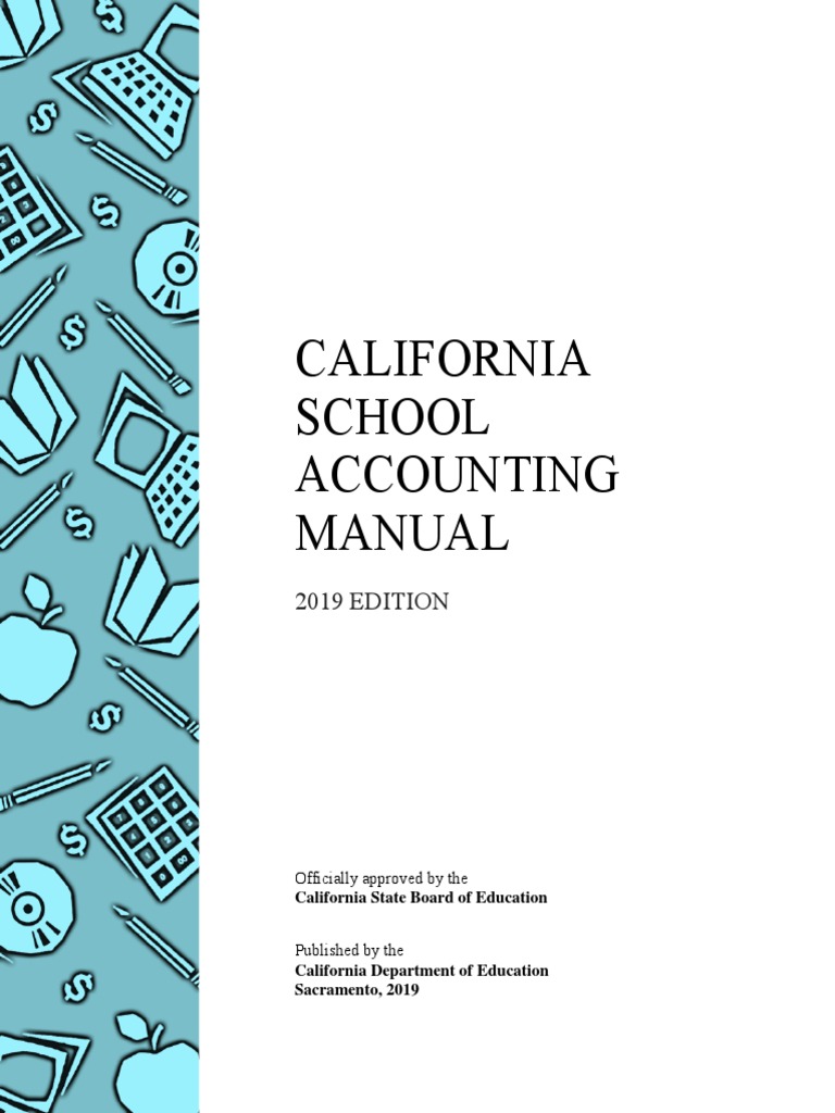 CA School Accounting Manual | PDF | Generally Accepted Accounting ...