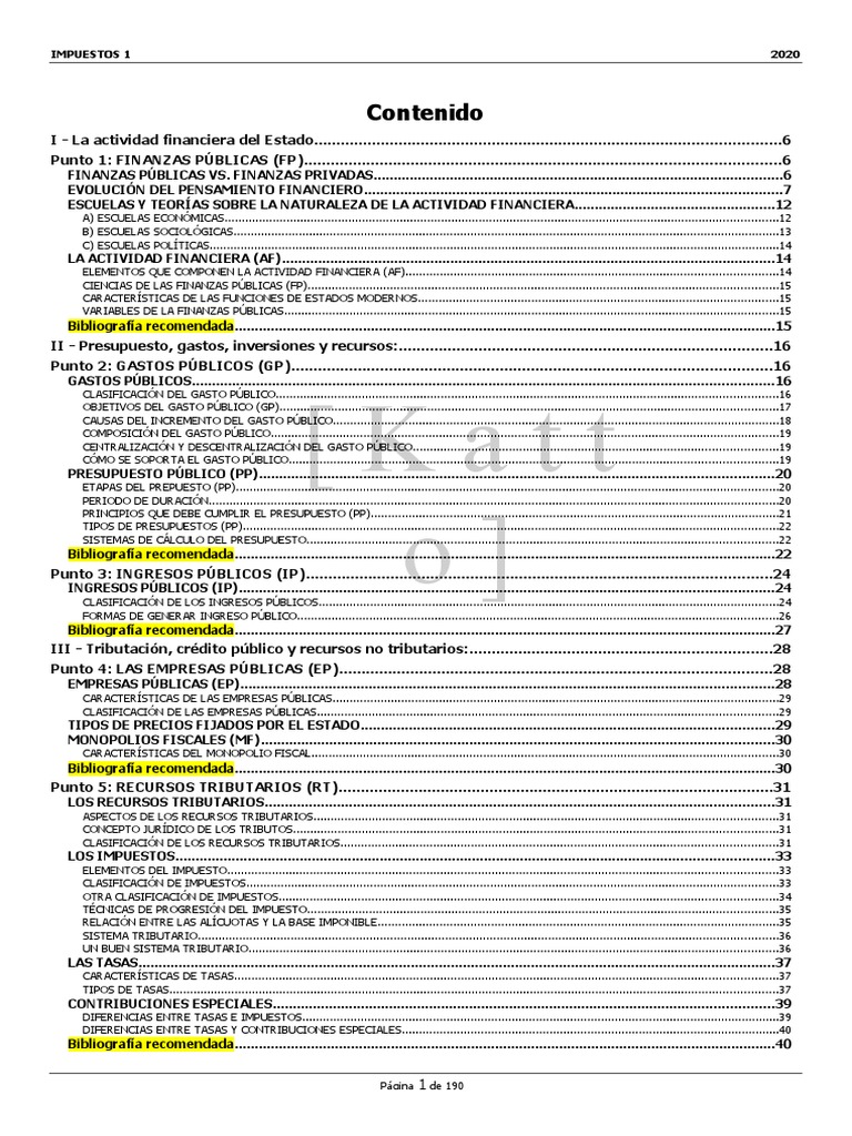 2020 - 1er Parcial Teo-Tec (Pto 01 Al 23 - FFPP, Imp Rentas e Iigg PF ...