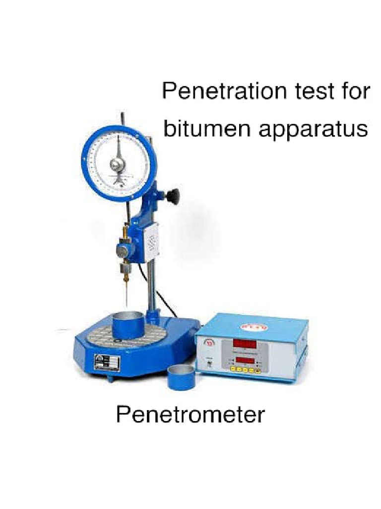Penetration Test of Bitumen | PDF