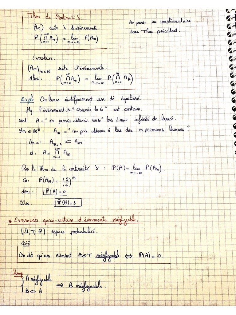 Suite Cours Proba | PDF