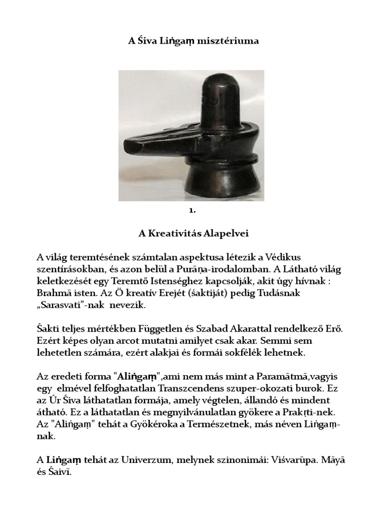 Siva Lingam 1 Rész | PDF