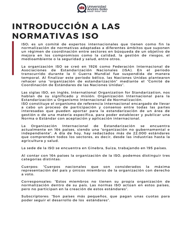 INTRODUCCIÓN A LAS NORMATIVAS ISO (1) | PDF