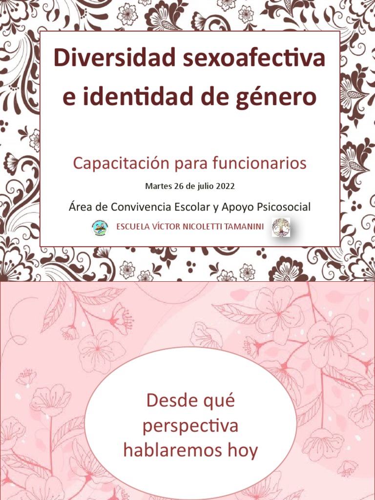 Taller Sexualidad Afectividad Y Género Pdf