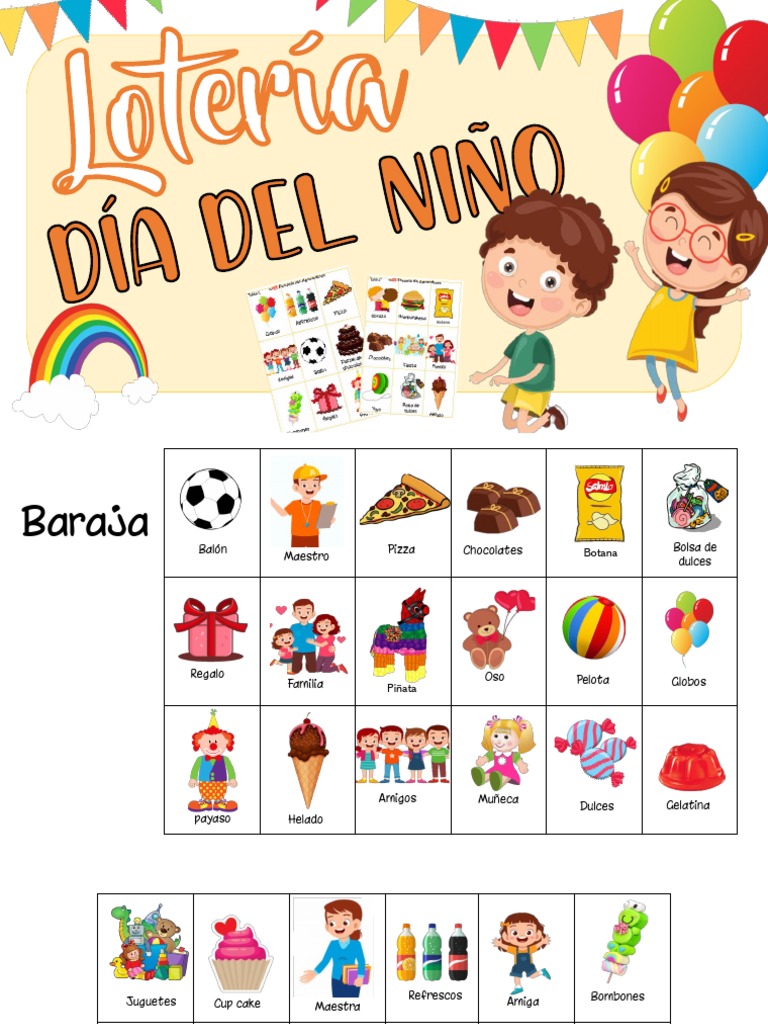 Loteria Dia Del Niño 1 | PDF