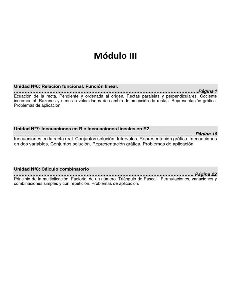 Módulo III 2023 | PDF