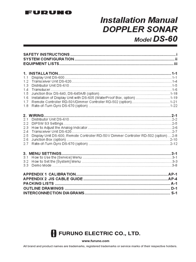 Ds60 Installation Manual | PDF | Screw | Power Supply