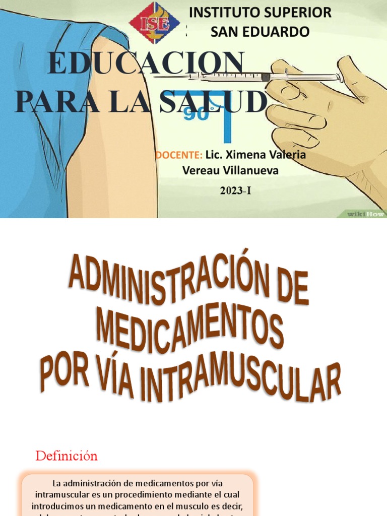 Administracion de Medicamentos Por Via Intramuscular | PDF ...