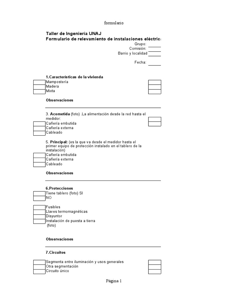 Formulario de Relevamiento | PDF Formulario de Relevamiento | PDF