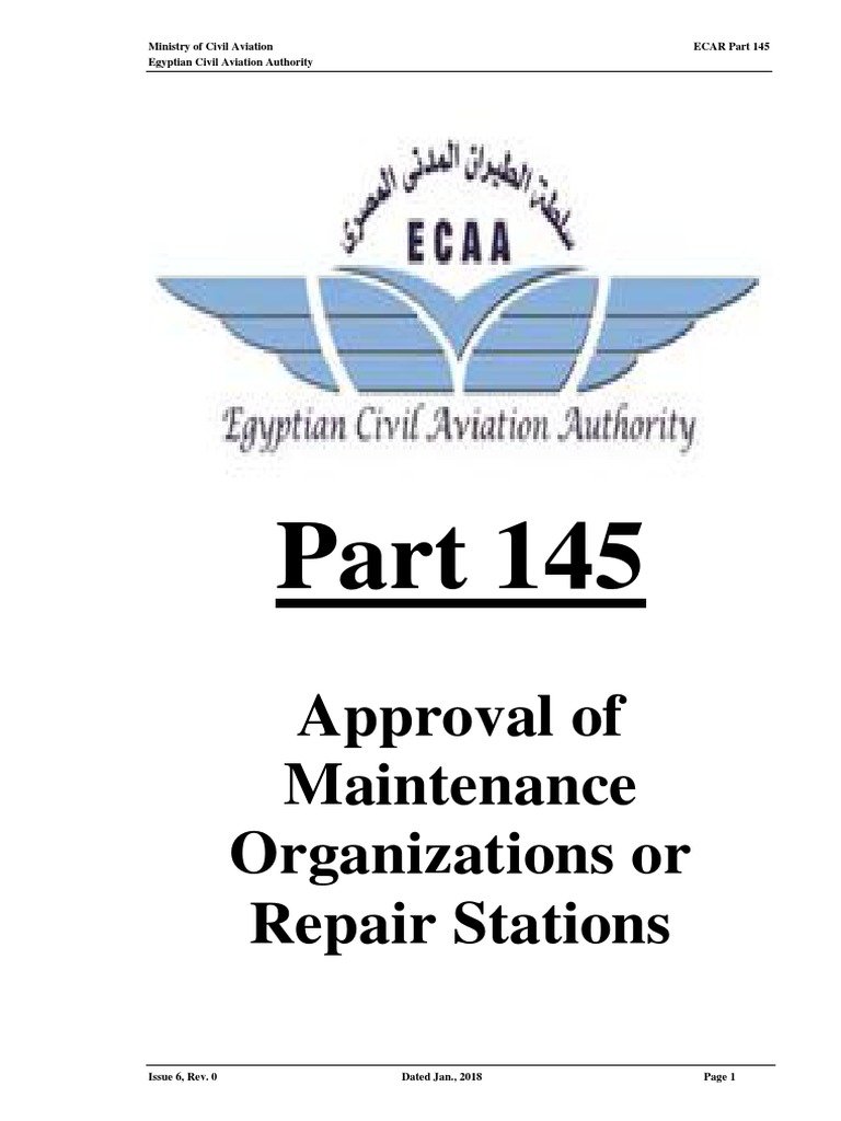 ECAR Part 145: Maintenance Approval | PDF