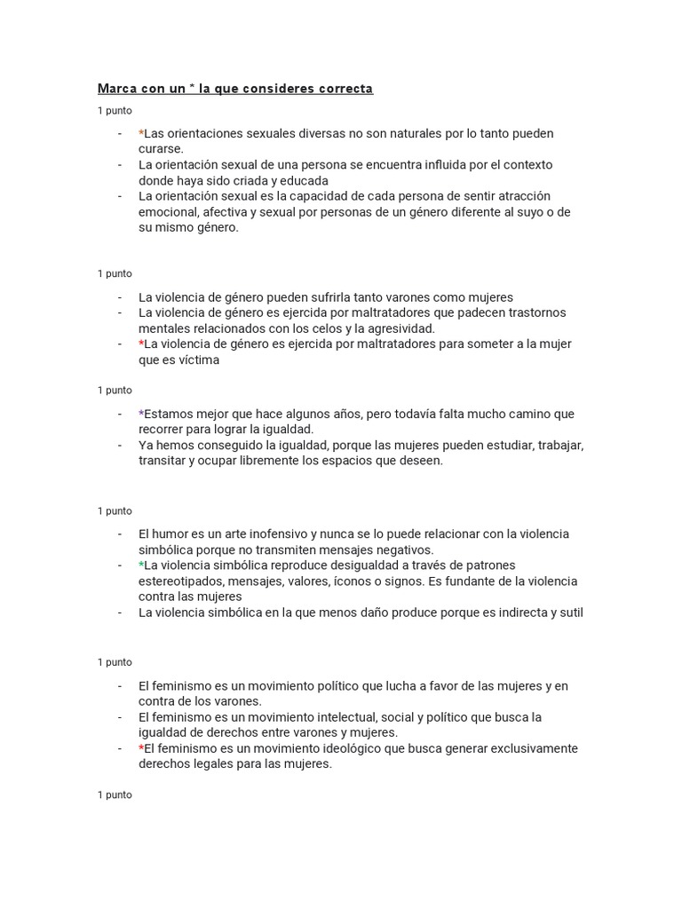 Cuestionario Ley Micaela | PDF | Violencia | Género