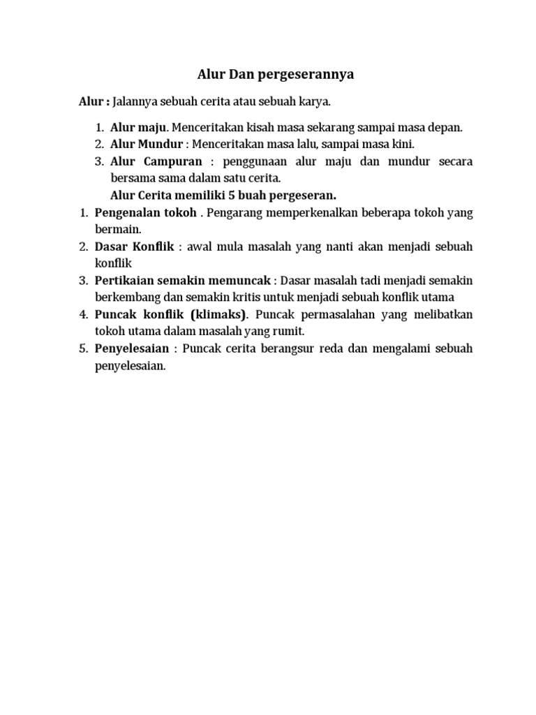 1 Contoh Struktur Alur | PDF