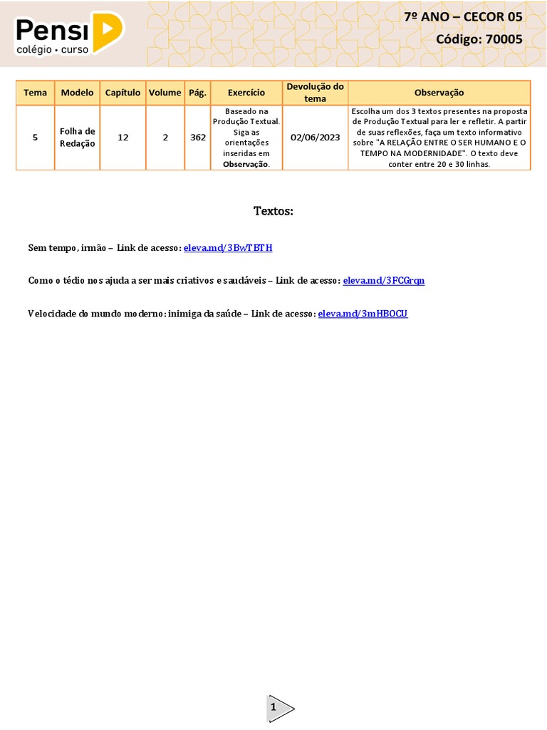 CeCor 05 7ºano | PDF