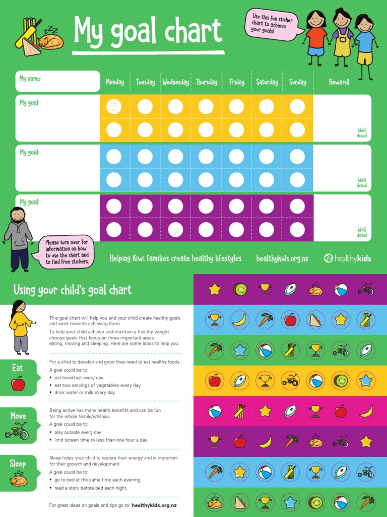 HE2539_Healthy Kids My Goals Chart | PDF