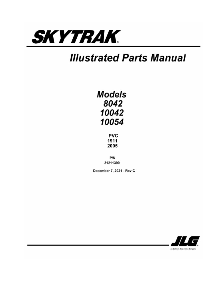 C 8042,10042,10054 SkyTrak Parts English | PDF | Axle | Automotive ...