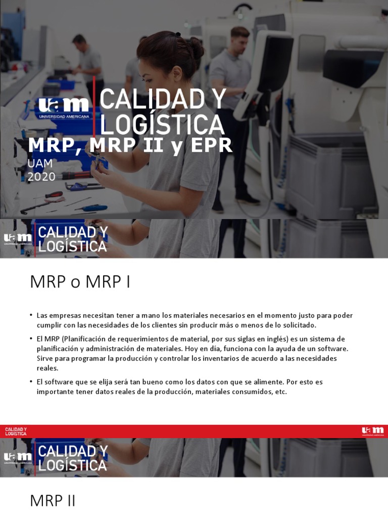 m7. MRP, MRP II y Erp | PDF