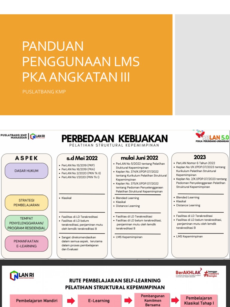 Panduan Penggunaan LMS PKA III | PDF