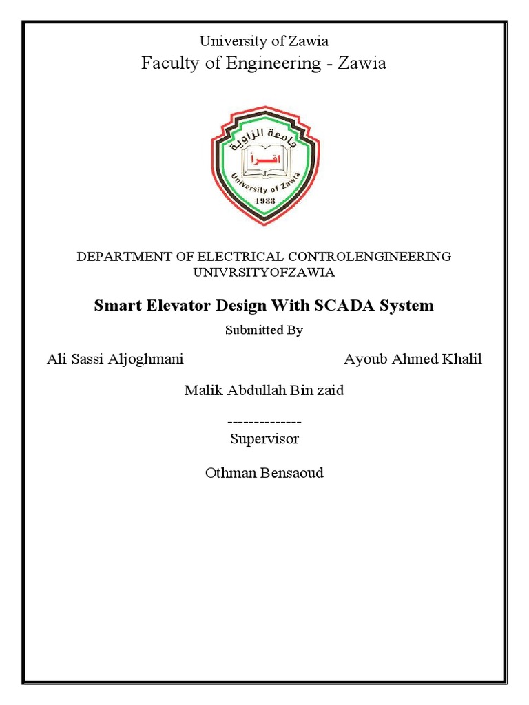 Smart-Elevator-Design-With-Scada-System-1 | PDF | Elevator | Programmable Logic Controller