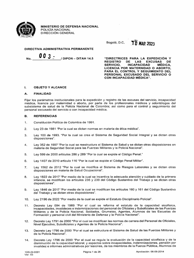 DAP Nro 003 DIPON-DITAH DEL 10032023 - 0002 | PDF