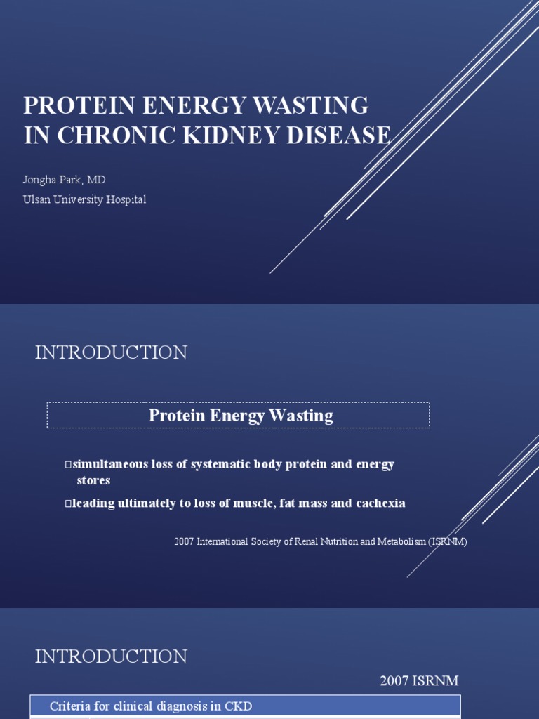 02-02 Jongha Park (Korea) - Protein energy wasting in chronic kidney ...
