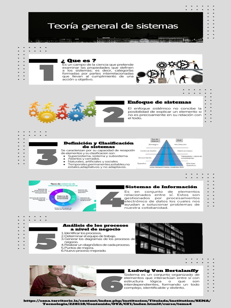 Infografía Teoria General de Sistema | PDF | Sistema | Teoría de sistemas