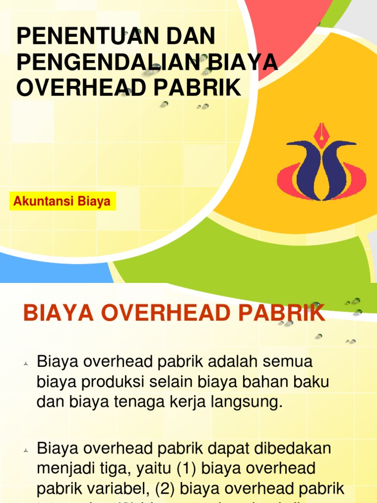 Pengendalian Biaya Overhead Pabrik | PDF