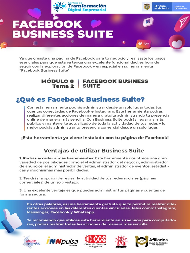 Facebook Business Suite: Guía Completa | PDF | Facebook | Estadísticas