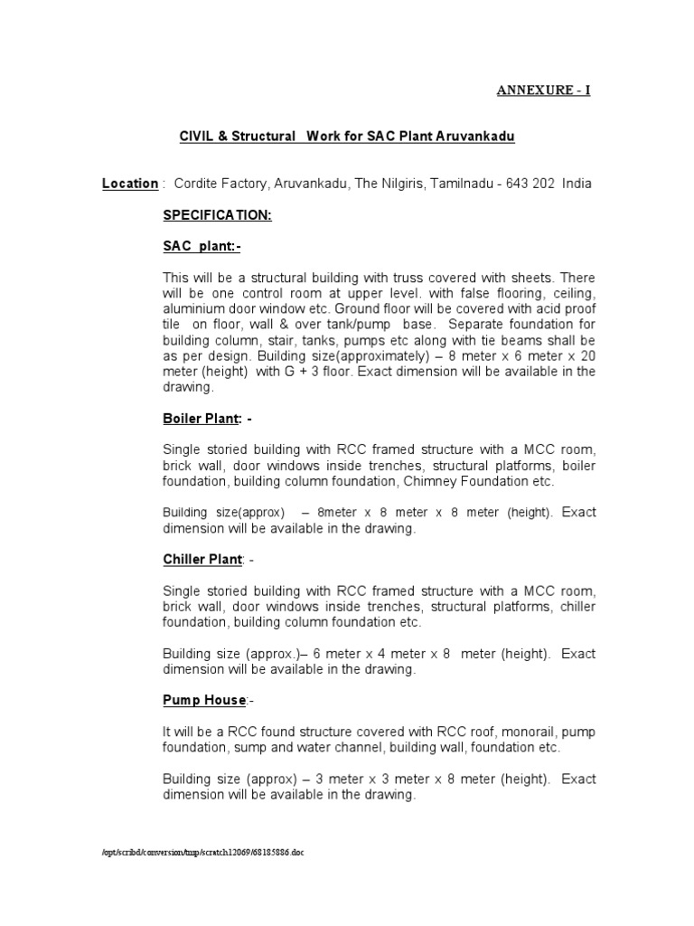 Annexure I | PDF | Technology & Engineering