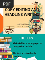 Fact Sheet Copy Reading Headline Writing Elementary | PDF