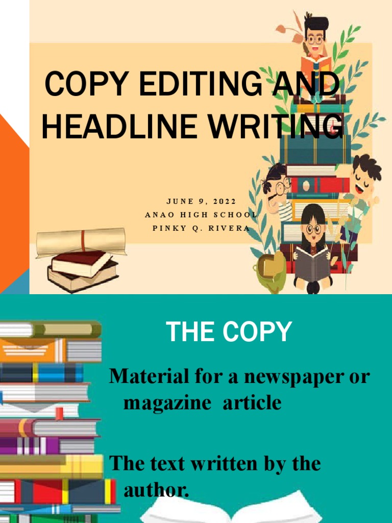 COPY-EDITING-AND-HEADLINE-WRITING | PDF | Copy Editing | Editing