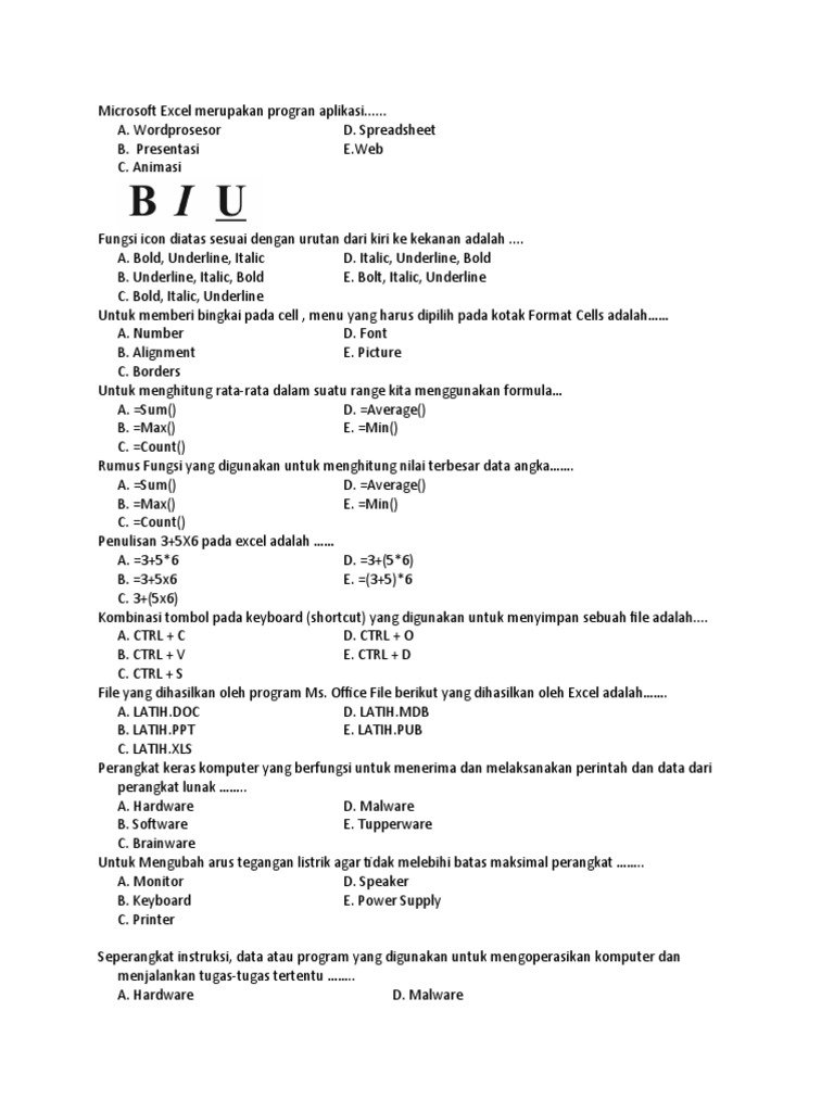 Kisi2 Soal Informatika | PDF | Teknologi & Rekayasa